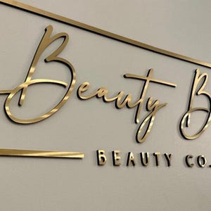 Office Logo Sign, 3D Logo Sign, Reception Wall Signs, Laser Cut Logo ...