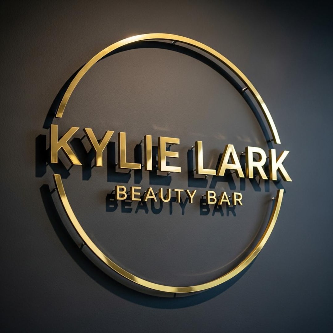 Custom Metal Logo Sign: Laser Cut, Raised 3D Design, Logo Sign With ...