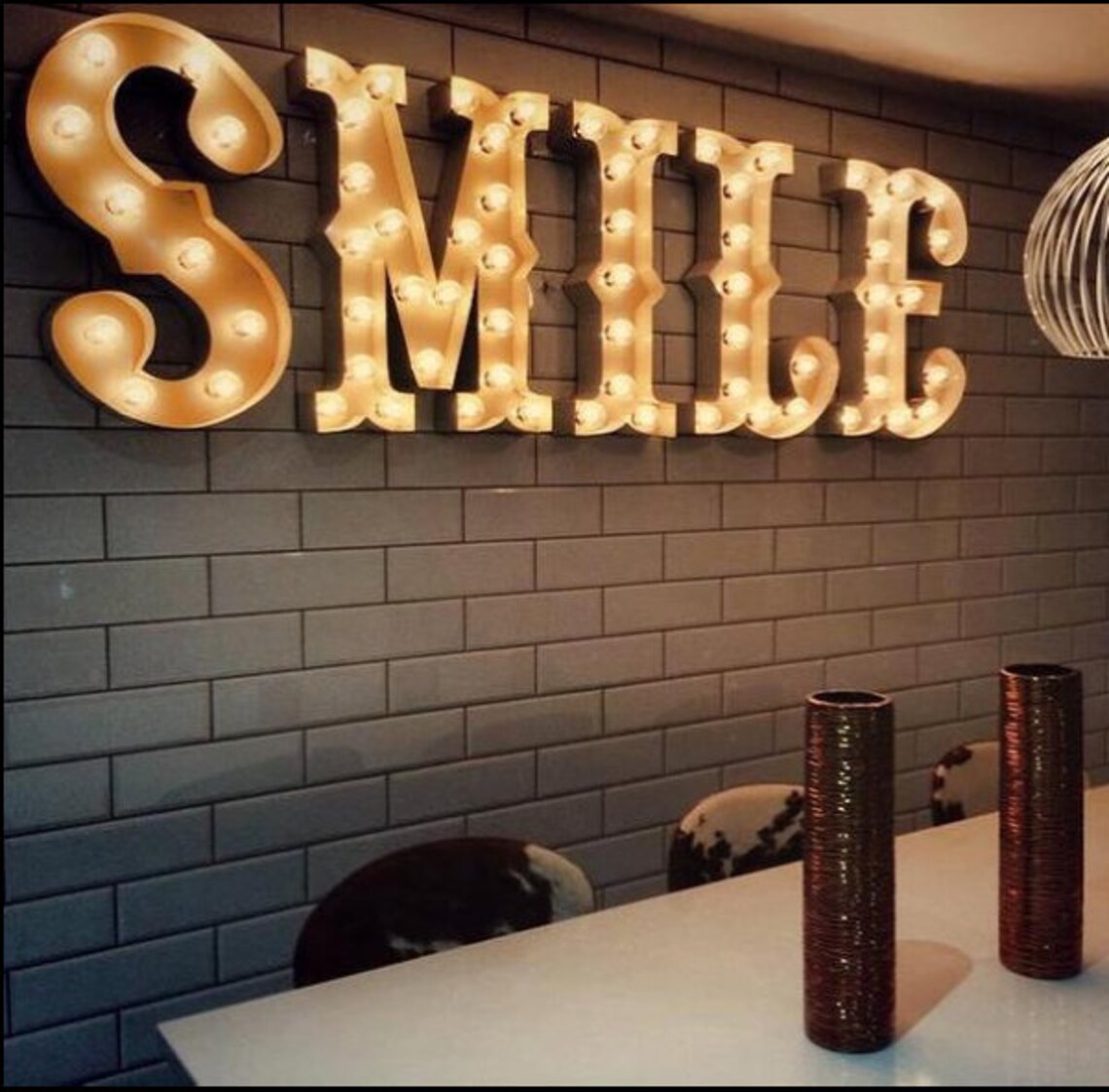 Custom Marquee Signs Metal LED Logo Business Illuminated - Etsy