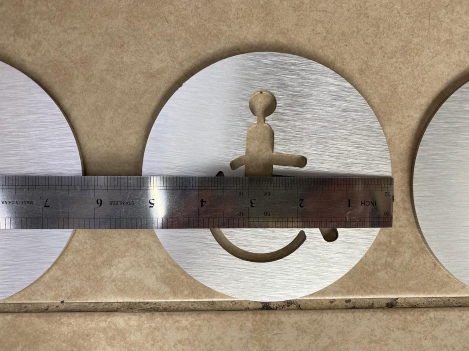 Restroom Door Sign Laser Cut Metal Male Female and - Etsy