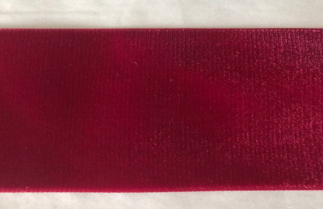 Dark Red Velvet Ribbon in Different Widths - Etsy UK