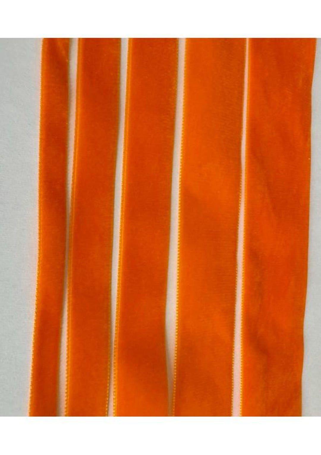 Orange Velvet Ribbon in Different Widths - Etsy