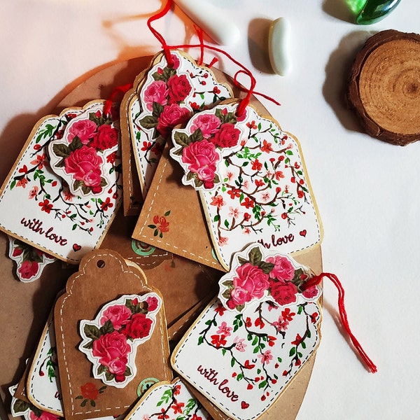 Christmas Painted Gift Tag - Etsy