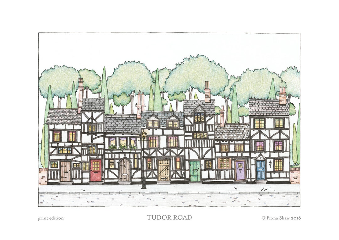 Tudor Road Limited Edition Print - Etsy