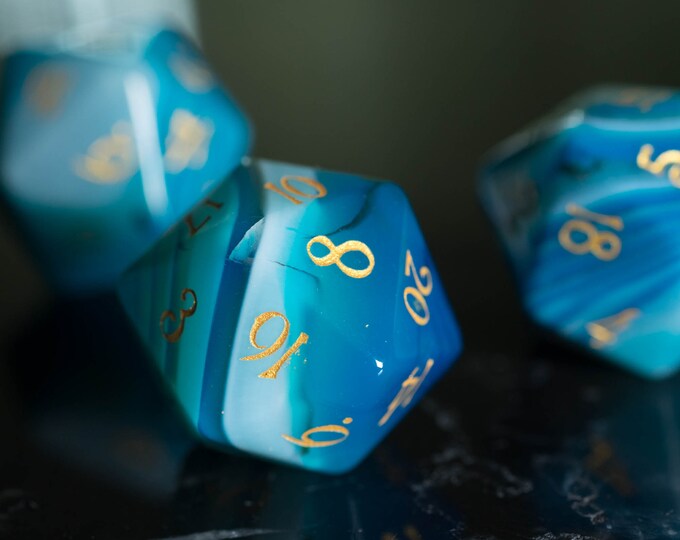 D20 Engraved White Howlite Gemstone D20 Dice Dungeons and - Etsy