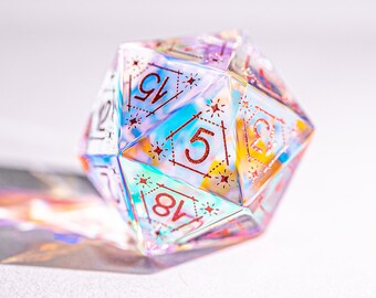 D20 Engraved White Howlite Gemstone D20 Dice Dungeons and - Etsy