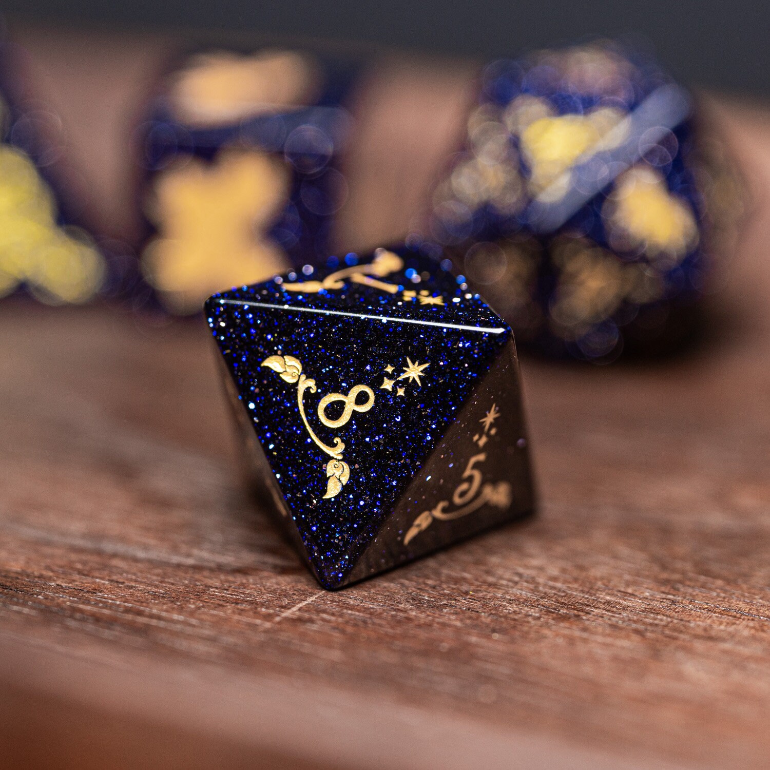 Full Set Blue Sandstone Polyhedral Dice Set Set Dungeons and - Etsy