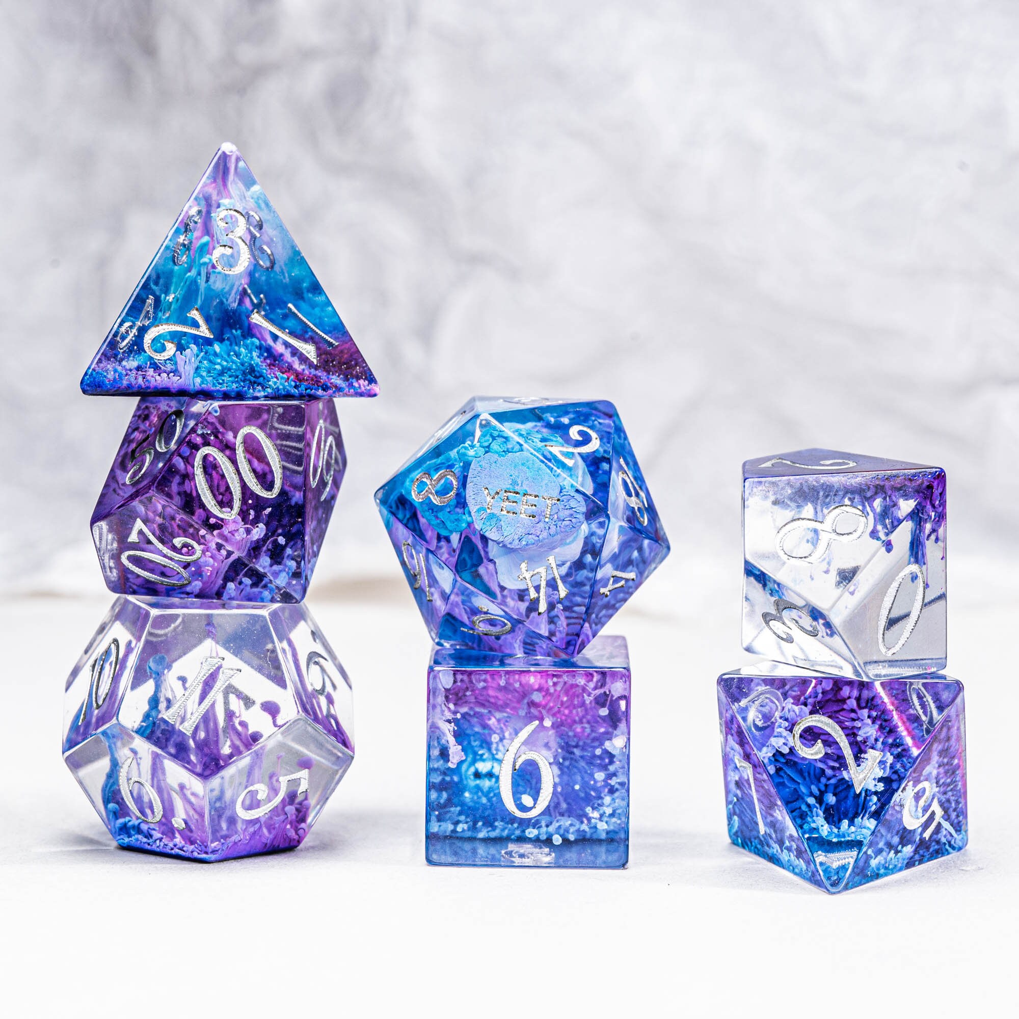 Dungeons and Dragons DND Octarine Glitter Astrology Style Full Set ...
