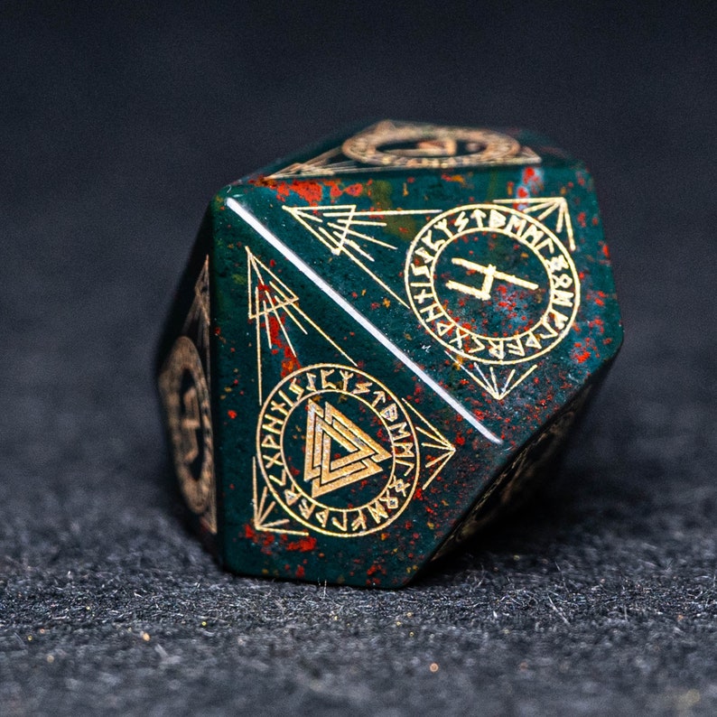 Full Set Indian Agate Polyhedral Dice Set Dnd Dice Set | Etsy