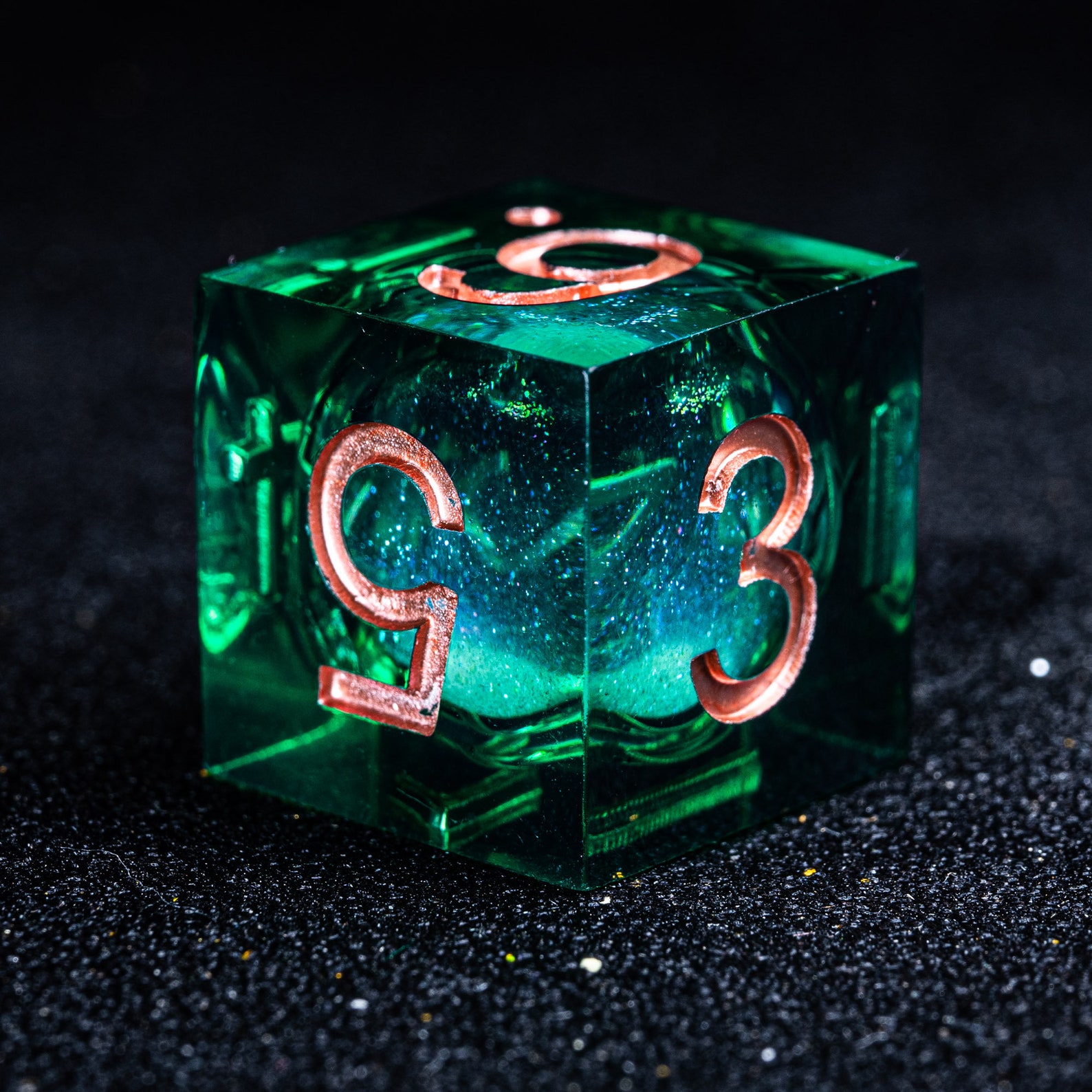 Full Set Handmade Resin Sharp Edge Dice Polyhedral Dice Set - Etsy UK