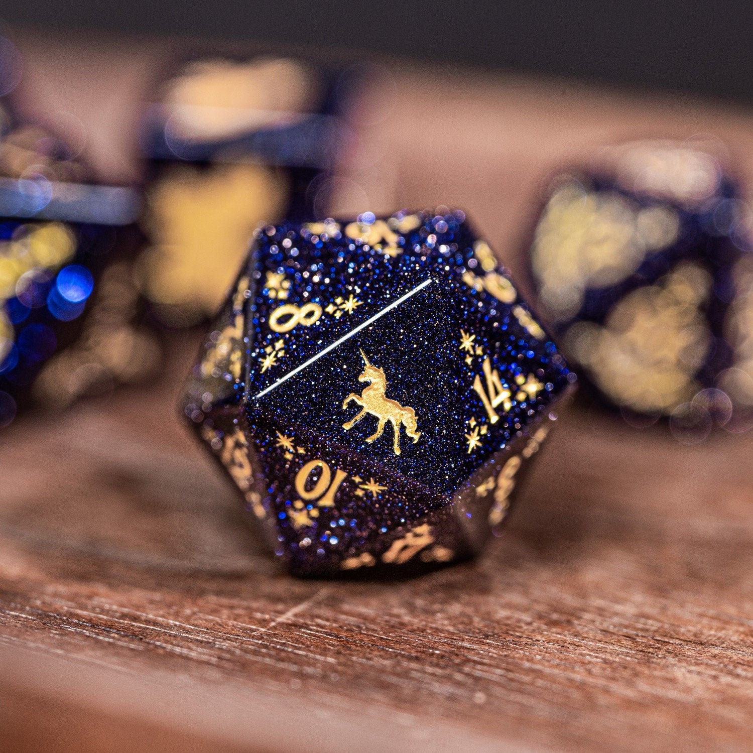 Full Set Blue Sandstone Polyhedral Dice Set Set Dungeons and - Etsy