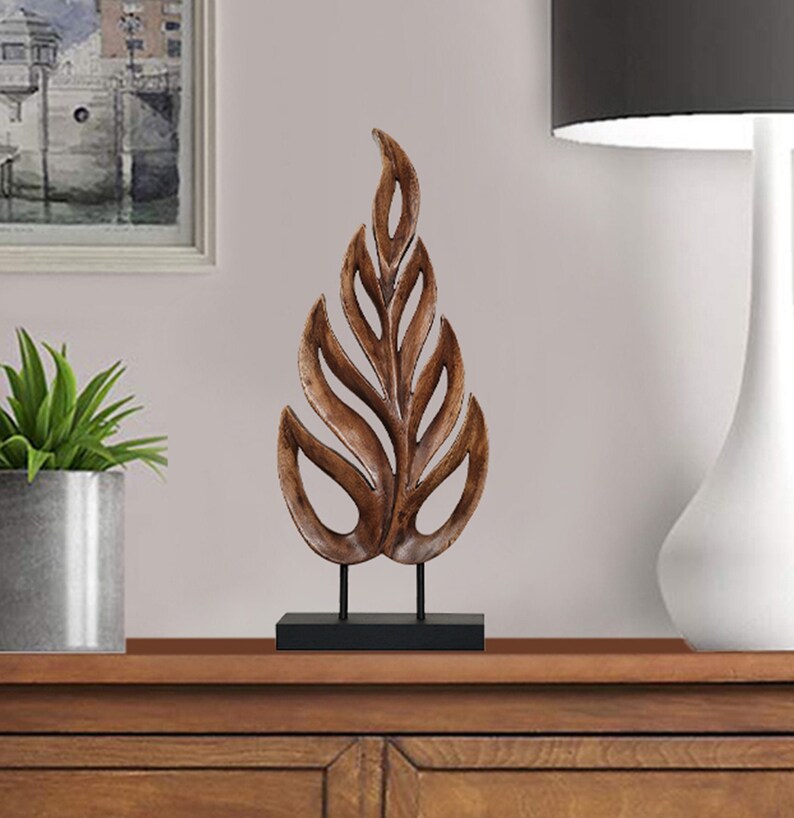 Handmade Leaf Cut Out Wooden Décor Made of Solid Acacia Wood - Etsy