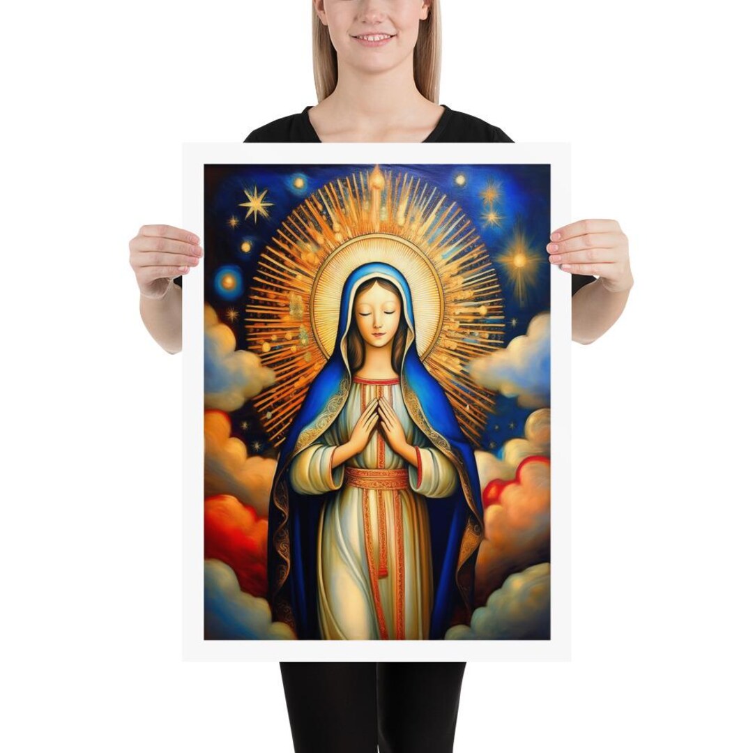 The Virgin Mary Photo Paper Poster 18x24 - Etsy