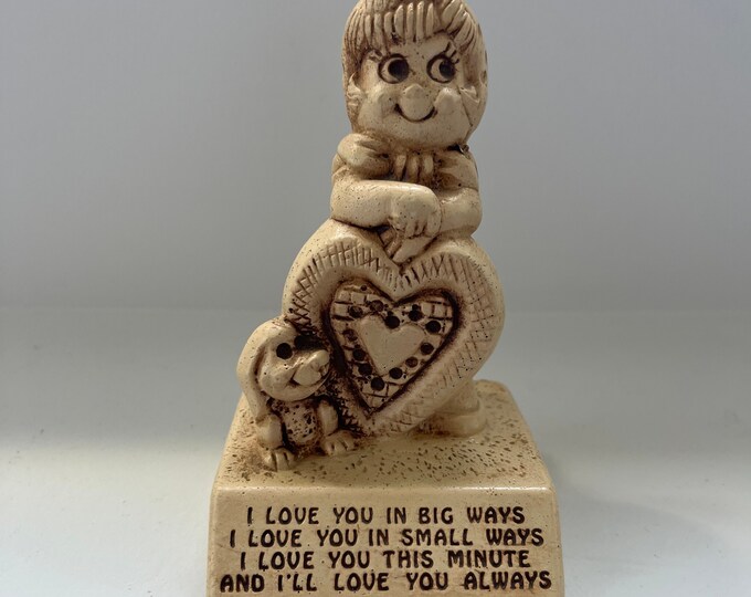 1973 Paula Statue Big Ways Small Ways, Boho Statue, 70s Kitschy Decor ...
