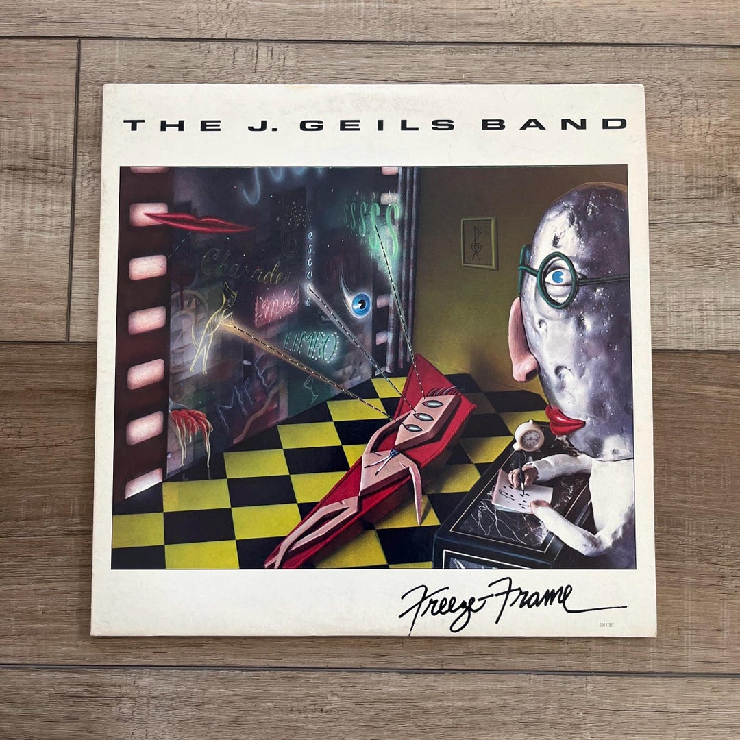 The J. Geils Band Freeze Frame Album, 1981 J Geils Band Album, J Geils Band Vinyl, the J Geils ...