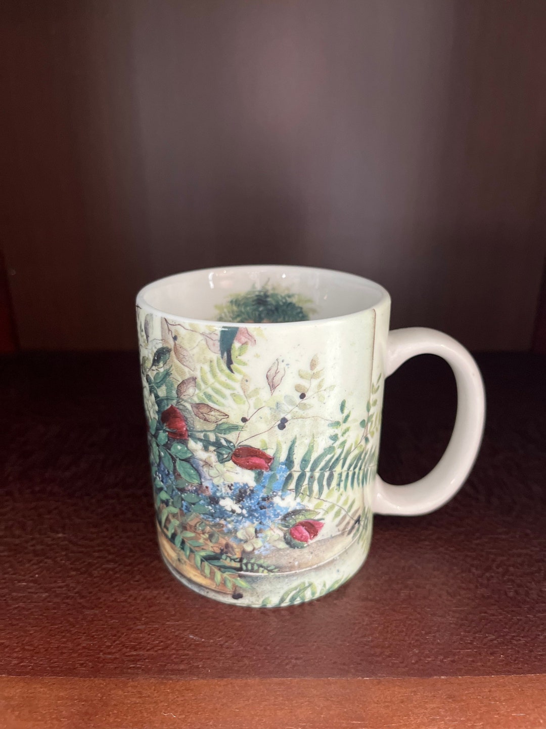 2000 Pat Richter Mug, Souvenirs Original Art Mug, Vintage Floral Mug ...