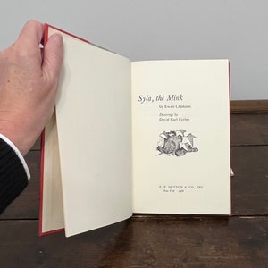 Syla, the Mink Book by Ewan Clarkson, 1968 Hardcover Book, Drawings by ...