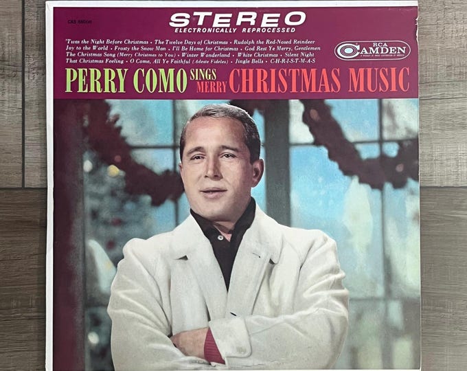 Perry Como Sings Merry Christmas Music Album, 1961 Christmas Album ...