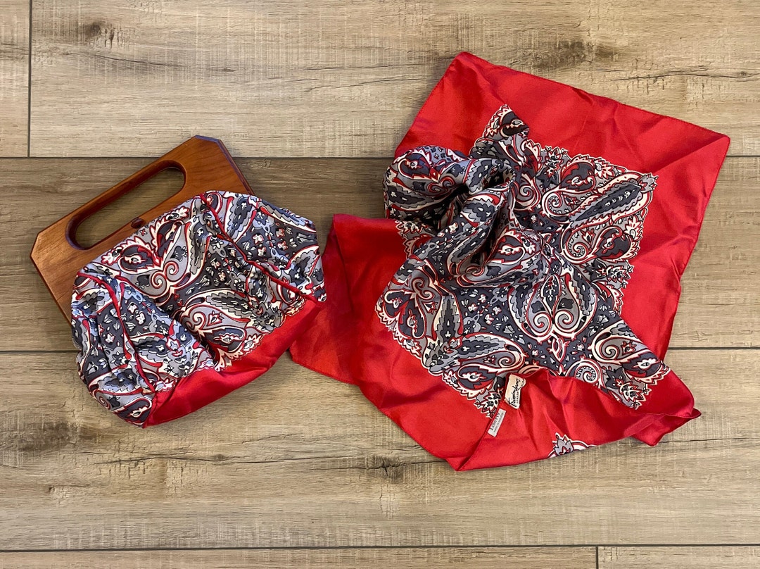 Vintage Trimingham’s Bermuda Bag With Matching Scarf, Liberty Scarf ...