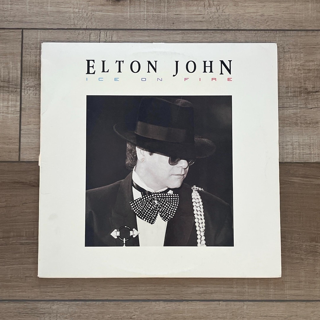 Elton John Ice on Fire Album, 1985 Elton John Album, Elton John Vinyl ...