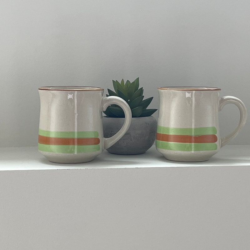 Striped Mugs - Etsy