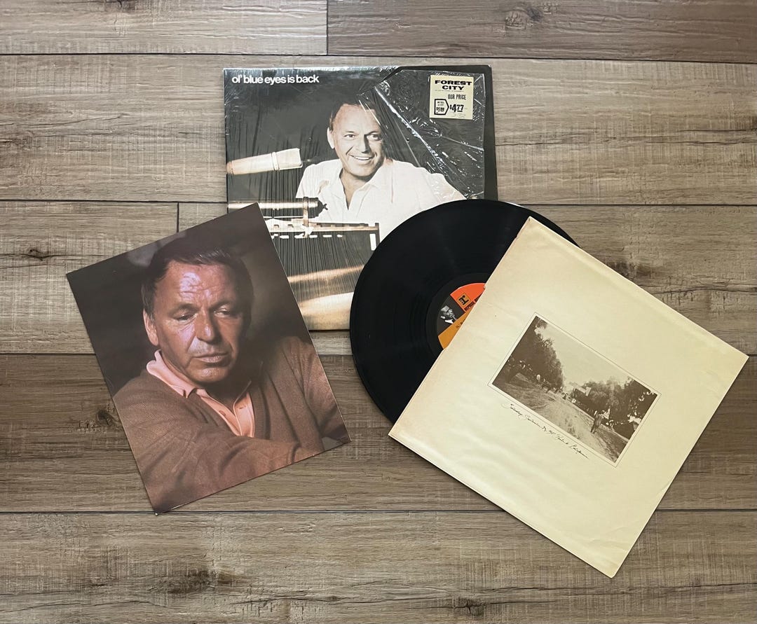 Frank Sinatra Ol’ Blue Eyes is Back Album W Photo Insert, 1973 Frank ...
