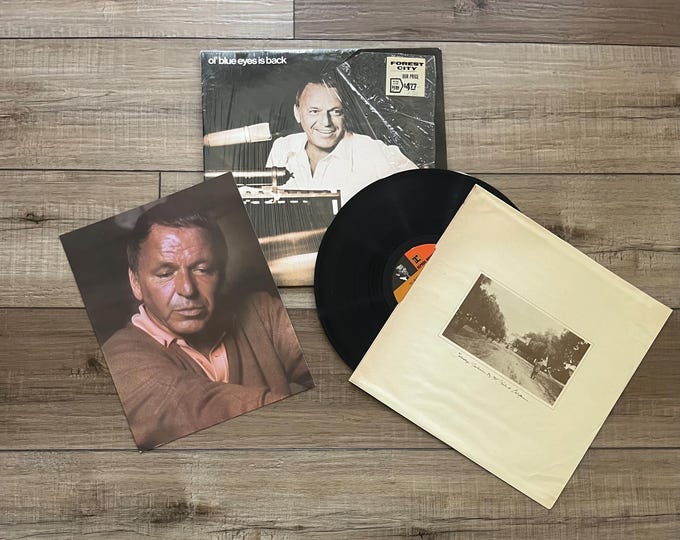 Frank Sinatra Ol’ Blue Eyes is Back Album W Photo Insert, 1973 Frank ...