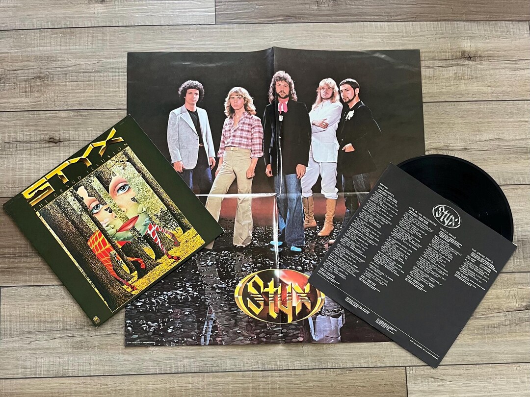 Styx the Grand Illusion Album, 1977 Styx Album, Styx Vinyl, Styx Record ...