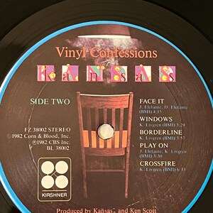 Kansas Vinyl Confessions Album, 1982 Kansas Album, Kansas Vinyl, Kansas ...
