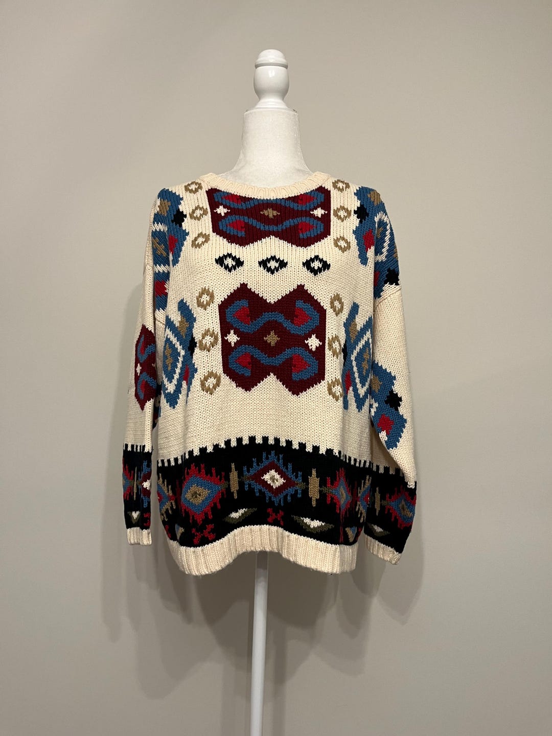 80s 90s Southwestern Sweater, TOGETHER! Bohemian Sweater, Southwestern ...