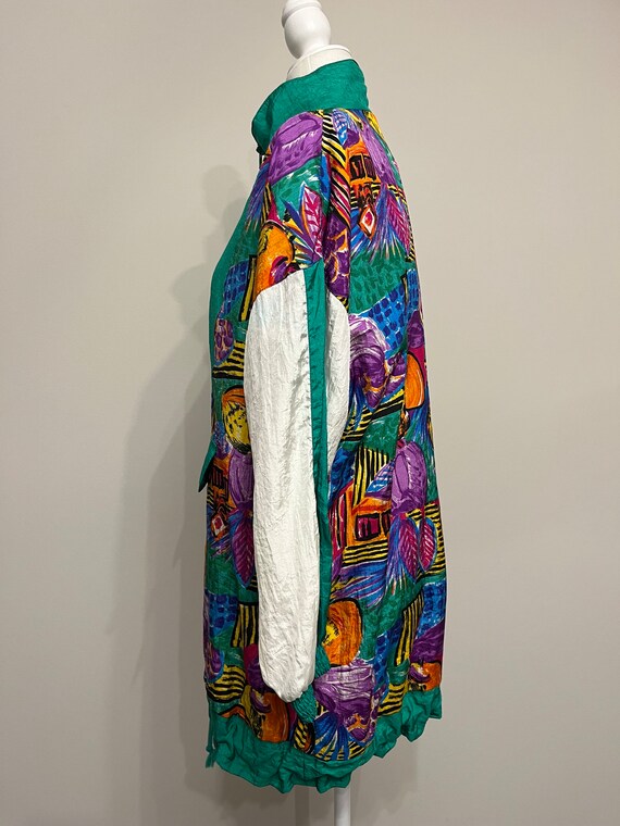 80s 90s Avait Sport track jacket, colorful green wind… - Gem