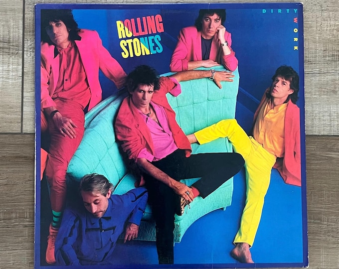 Rolling Stones Dirty Work Album, 1986 Rolling Stones Album, Rolling ...