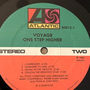 Voyage One Step Higher Album, 1982 Voyage Album, Voyage Vinyl, Voyage ...