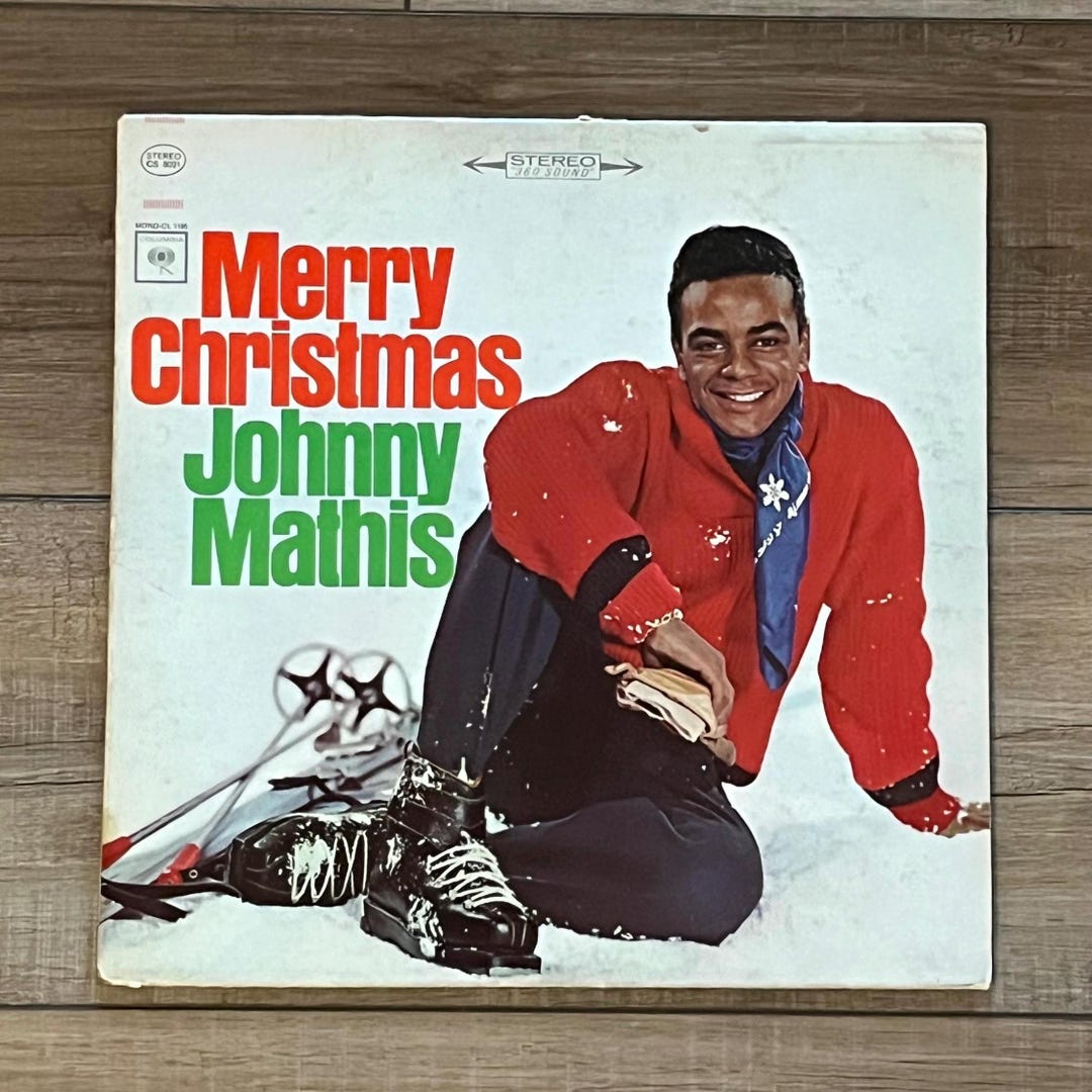 Johnny Mathis Merry Christmas Album, 1960s Release Merry Christmas ...