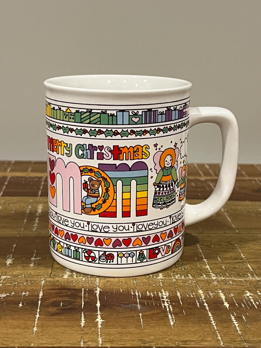 80s Mom Christmas Mug, 1983 Chris Davenport ENESCO Love N Stuff ...