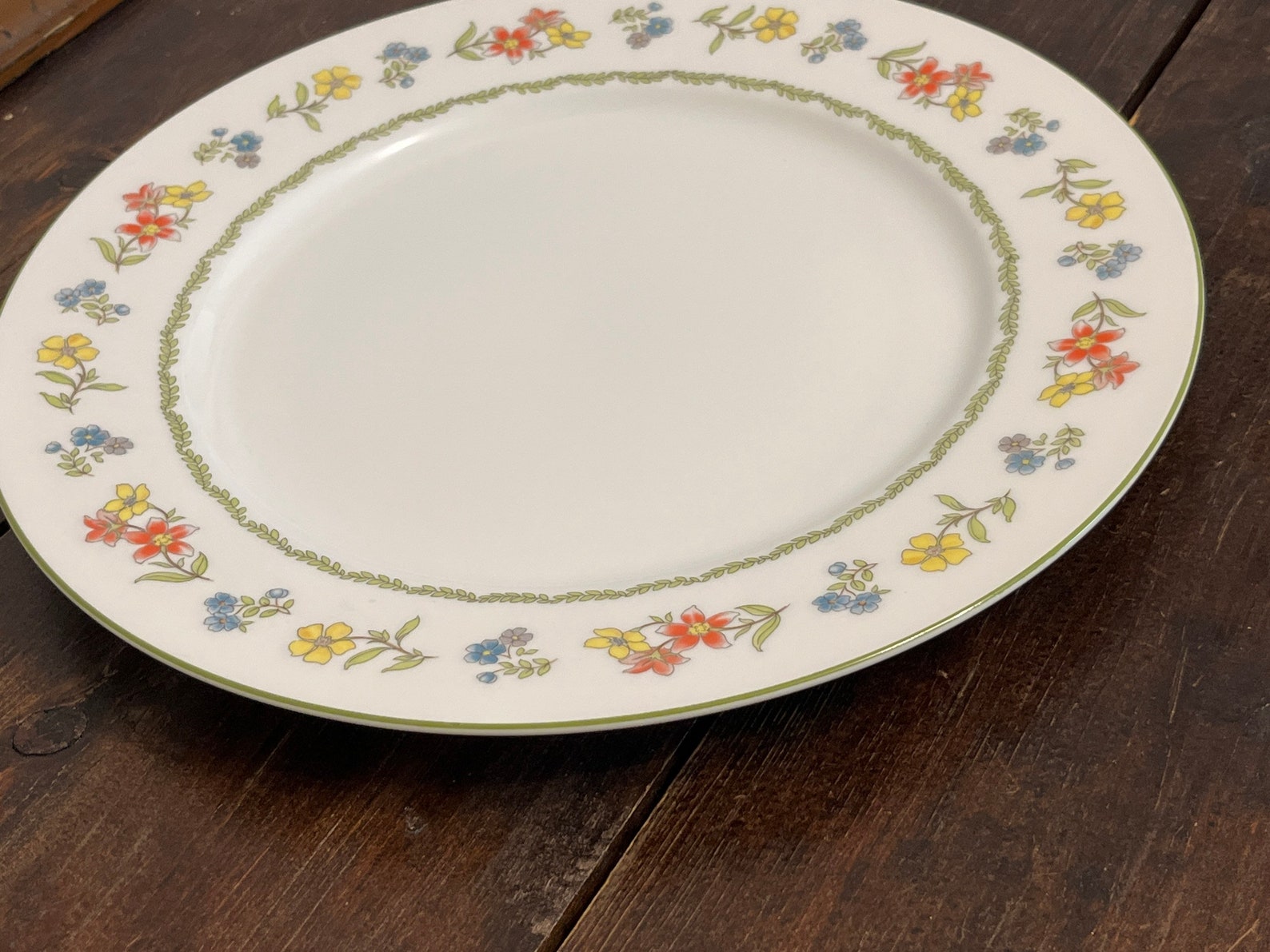 70s Mikasa Holmby Hills Chop Plate, Vintage Floral Platter, Cottage ...