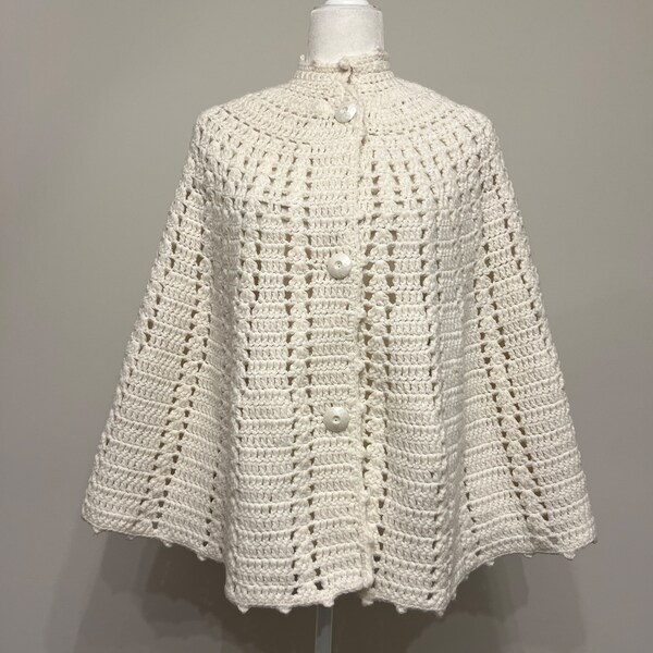 Hand Knit Cape - Etsy