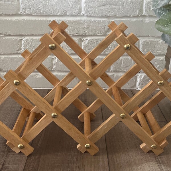 Wooden Wine Rack - Etsy