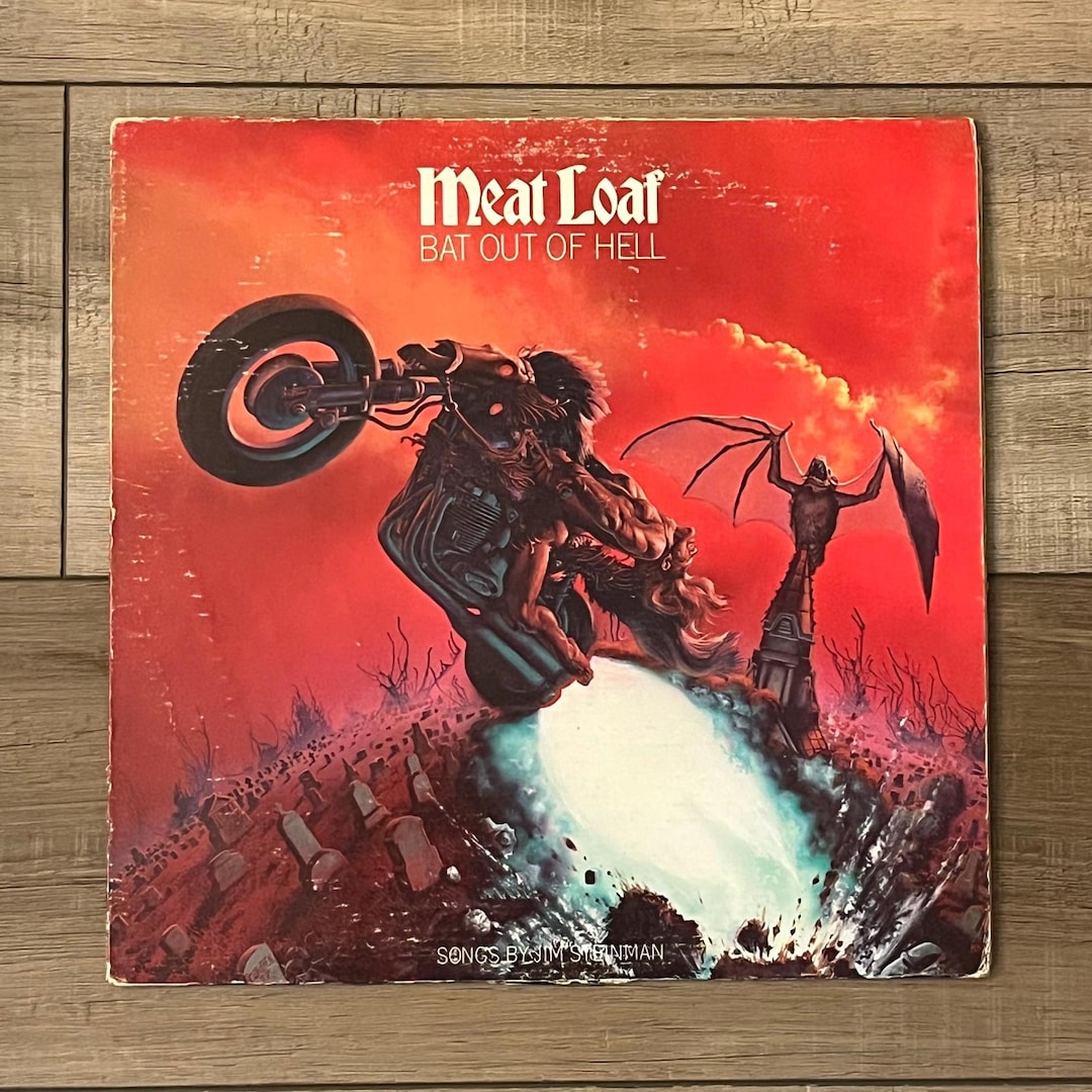 Meat Loaf Bat Out of Hell Album, 1977 Meat Loaf Album, Meatloaf Record, Meat Loaf Vinyl ...