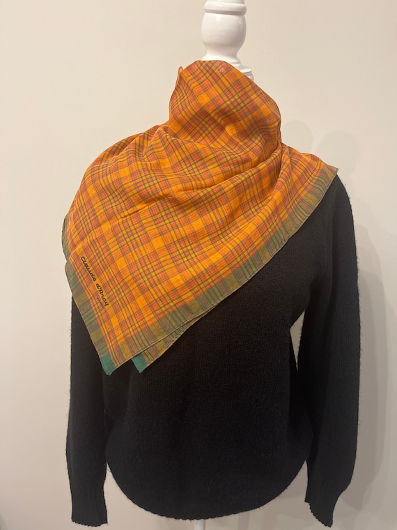 1970s plaid square scarf - Gem