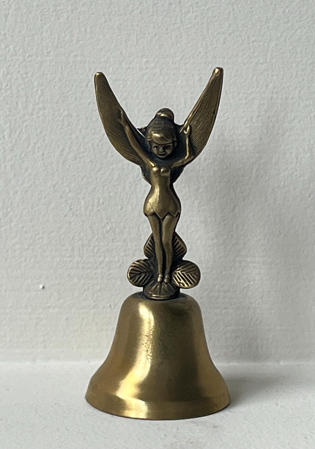 Vintage Tinkerbell Bell, 3” Miniature Brass Tinkerbell, Disney Tinker ...