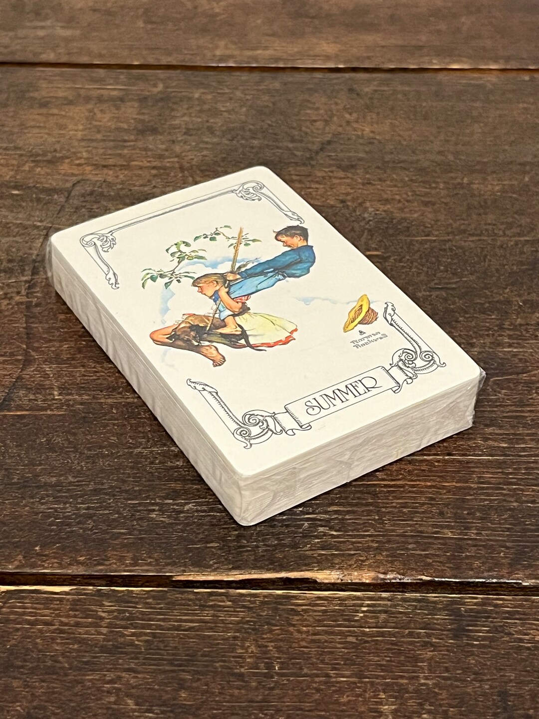 Vintage Norman Rockwell Summer Playing Cards, Trump Brand Playing Cards ...