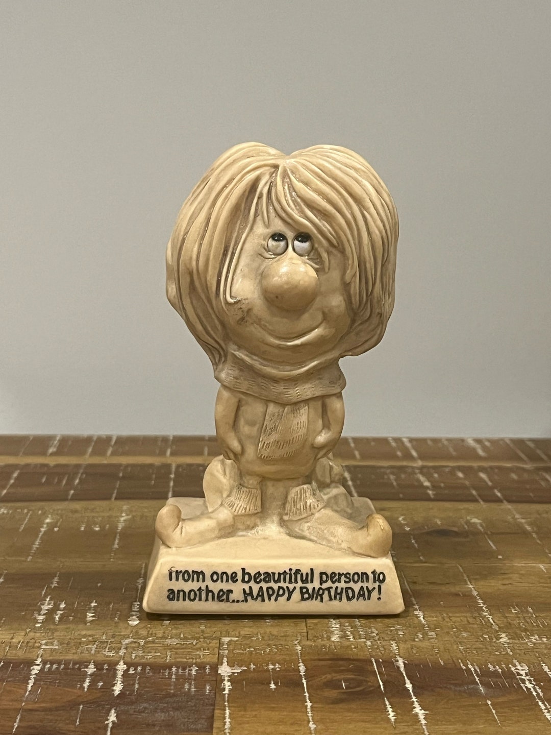 1970 Russ Berrie & Wallace Berrie Figurine, Happy Birthday Figurine ...