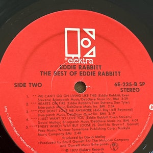 Eddie Rabbitt Album, the Best of Eddie Rabbitt Album, 1979 Eddie ...