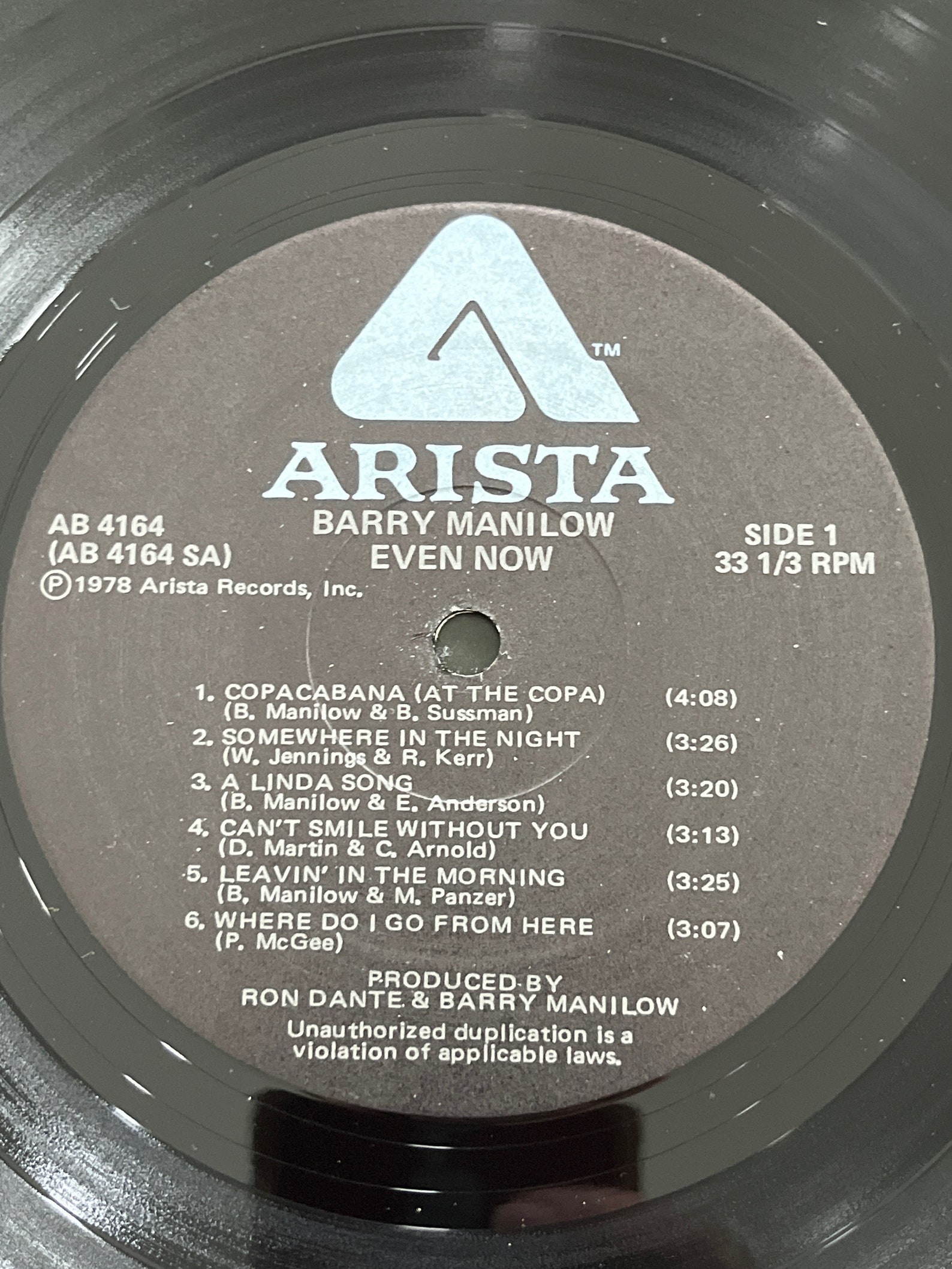 Barry Manilow Even Now Album, 1978 Barry Manilow Record, 70s Vinyl ...
