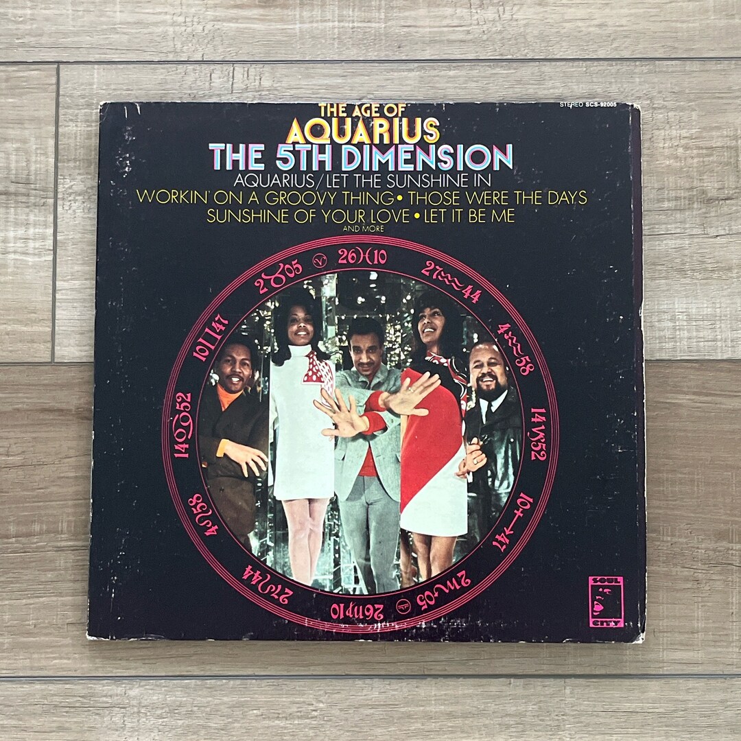 The Age of Aquarius the 5th Dimension Album, 60s Vinyl Record, Fifth Dimension Vinyl Record, Let ...