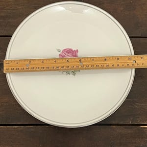4 Imperial Rose Dinner Plates, Vintage Rose Plates, Cottage Dinner ...