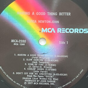 Olivia Newton-john Making A Good Thing Better Album, 1977 Olivia Newton ...