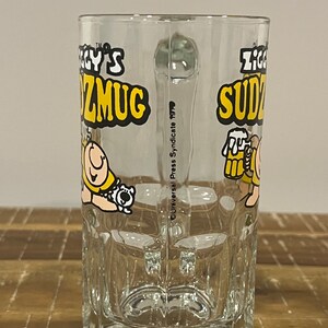 1979 Ziggy’s SUDZMUG, 70s Ziggy Beer Mug, Tom Wilson Ziggy Mug, Glass ...