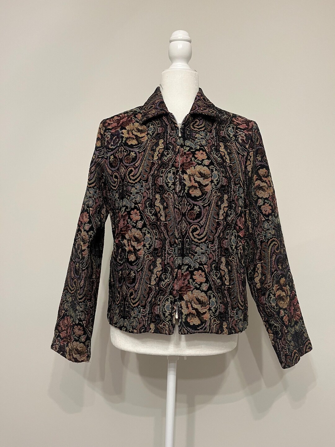 RESERVED FOR J - Vintage Floral Tapestry Blazer, First Option Tapestry ...
